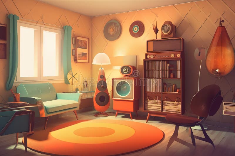 Retro Room: Create a Set of Images that Showcase a Funky, Retro ...