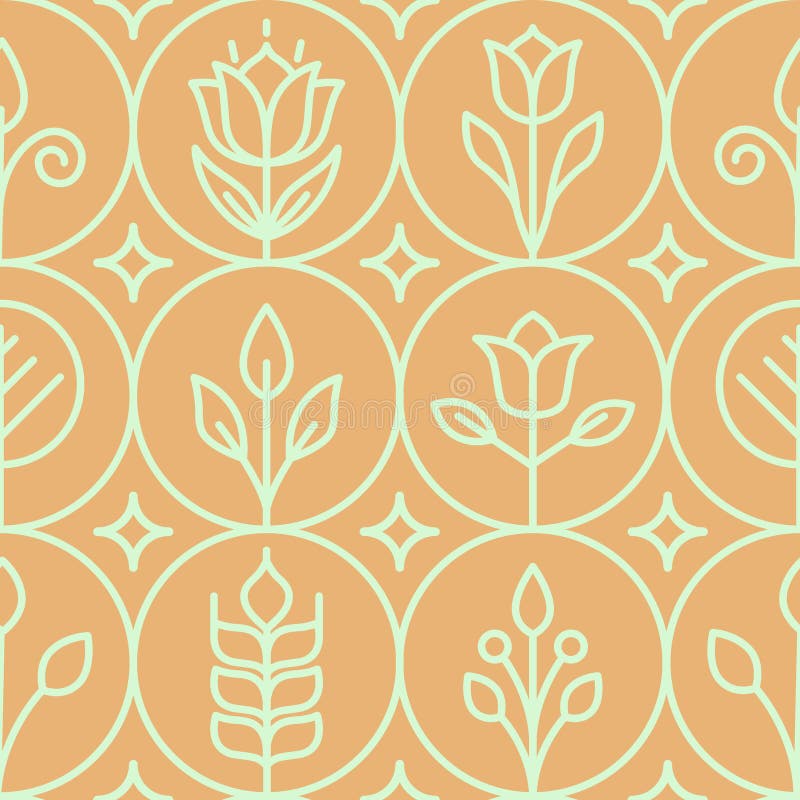 Retro Rose Flower Shaped Seamless Textured Background Stock Vector ...