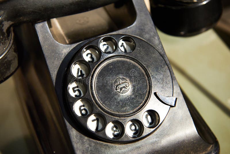 Retro Rotary Dial Telephone Stock Photo - Image of phone, office: 119165192
