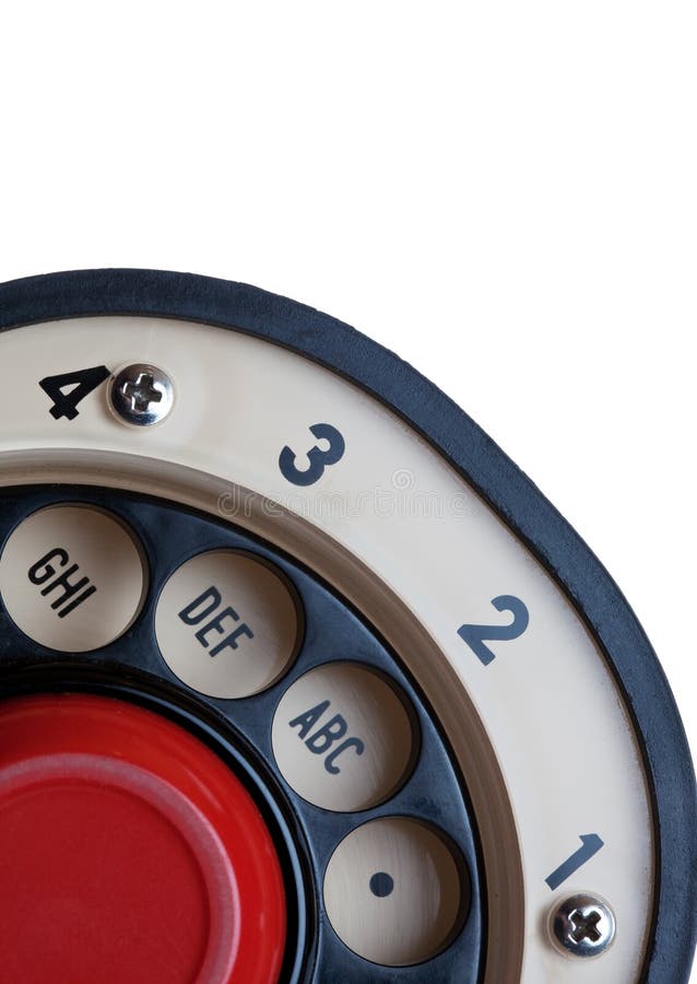 Rotary Dial on Old Telephone Stock Photo - Image of number, telephone ...
