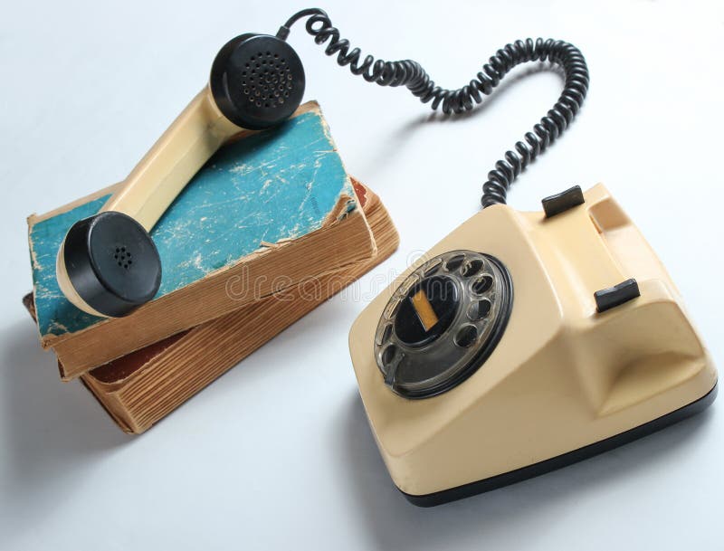 Stack Books Vintage Telephone Top Stock Photos - Free & Royalty-Free ...