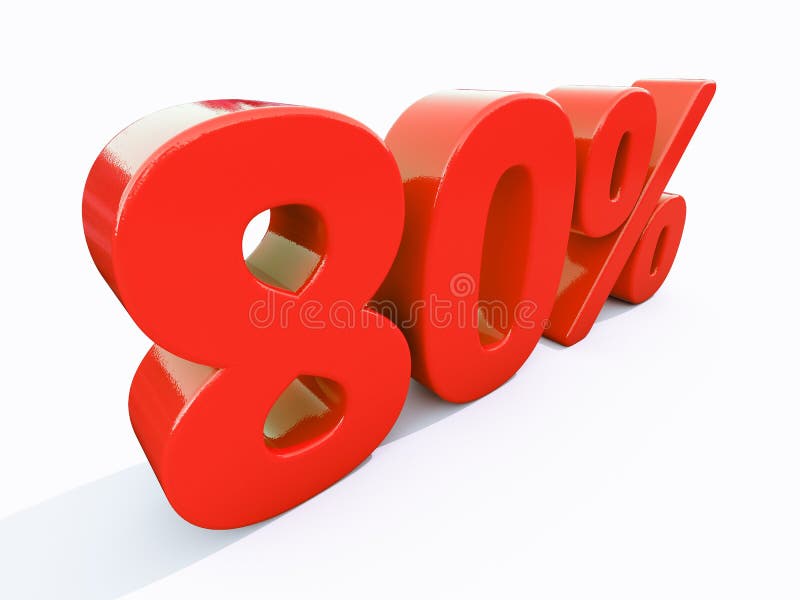 Retro- Rotes Prozent-Zeichen Stock Abbildung - Illustration von angebot ...