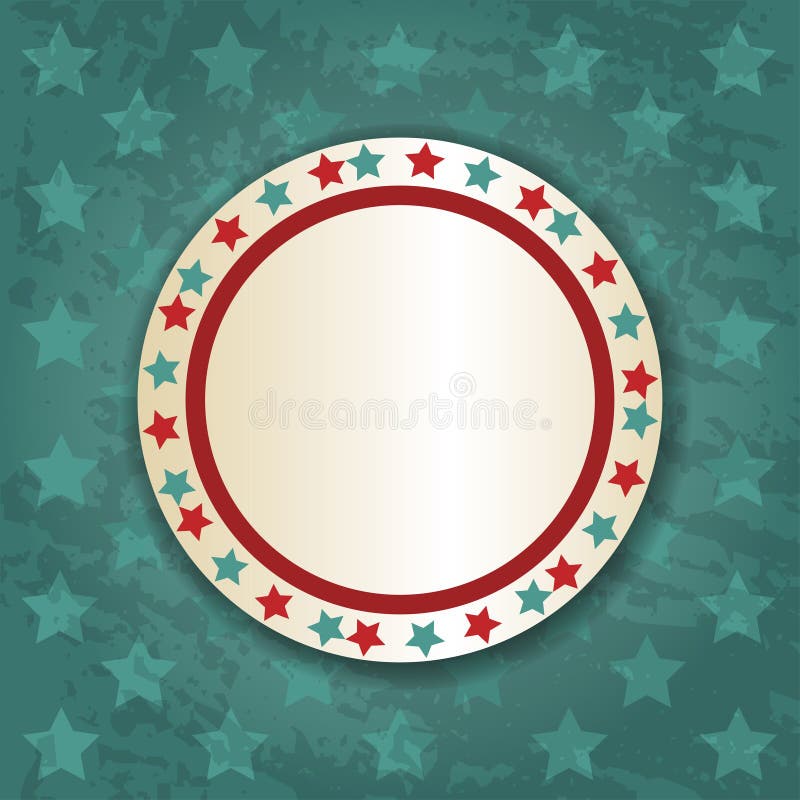 Retro Background with American Flag Stock Vector - Illustration of ...