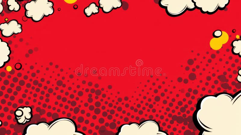 Retro Ruby Vintage Pop Art Style Speech Bubble Vector Pattern ...