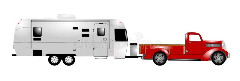 Red Airstream Trailer Stock Illustrations – 15 Red Airstream Trailer ...