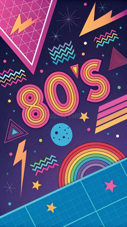 Neon Stars Triangles Pattern Stock Photos - Free & Royalty-Free Stock ...