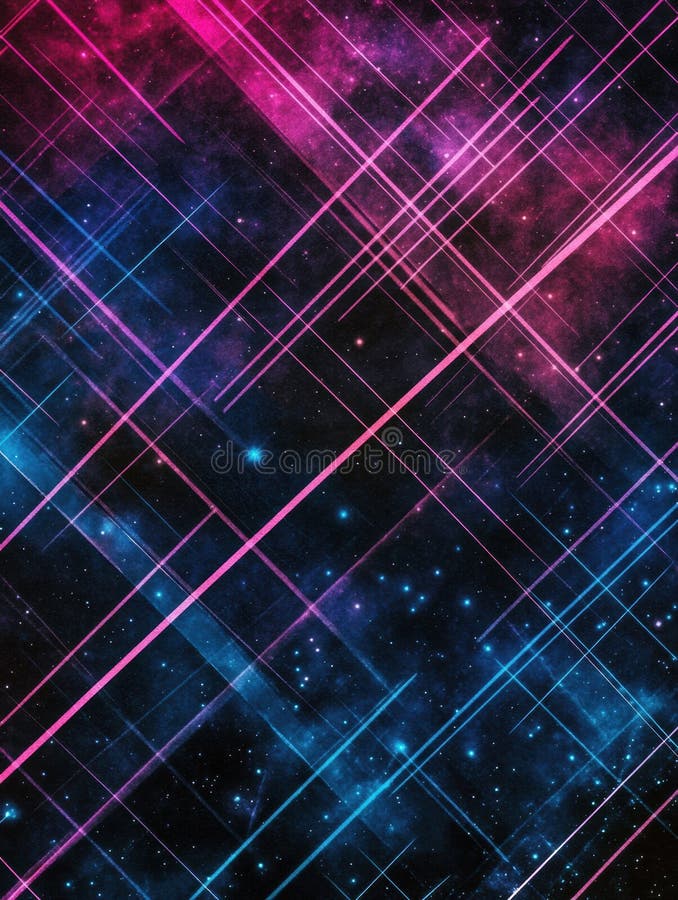 Retro 1990s Grid Pattern Featuring Vibrant Colors and Cosmic Elements ...