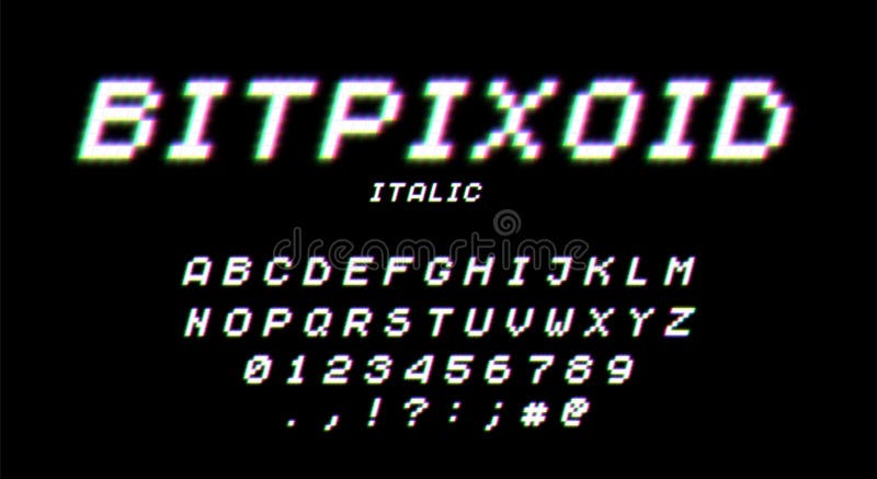 8bit Font Alphabet, Retro Style Game Type Stock Vector - Illustration ... 8bit Font Alphabet, Retro Style Game Type Stock Vector - Illustration ...