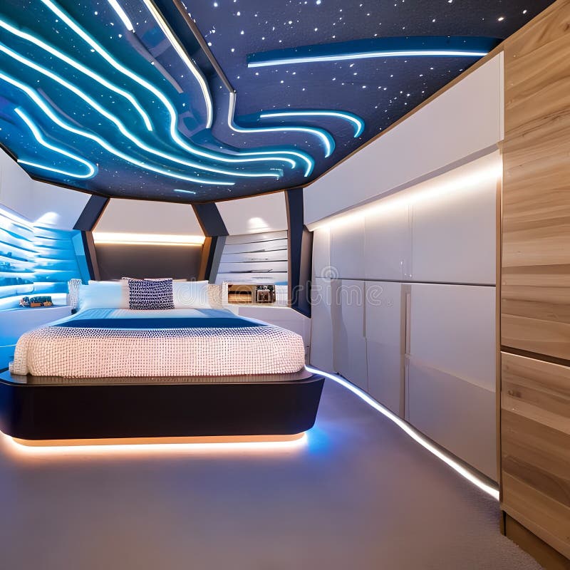 Sci-Fi Spaceship Bedroom: a Futuristic Spaceship-themed Bedroom with ...