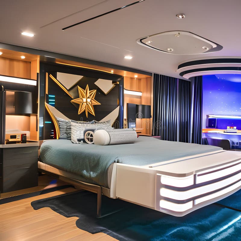 Sci-Fi Spaceship Bedroom: a Futuristic Spaceship-themed Bedroom with ...