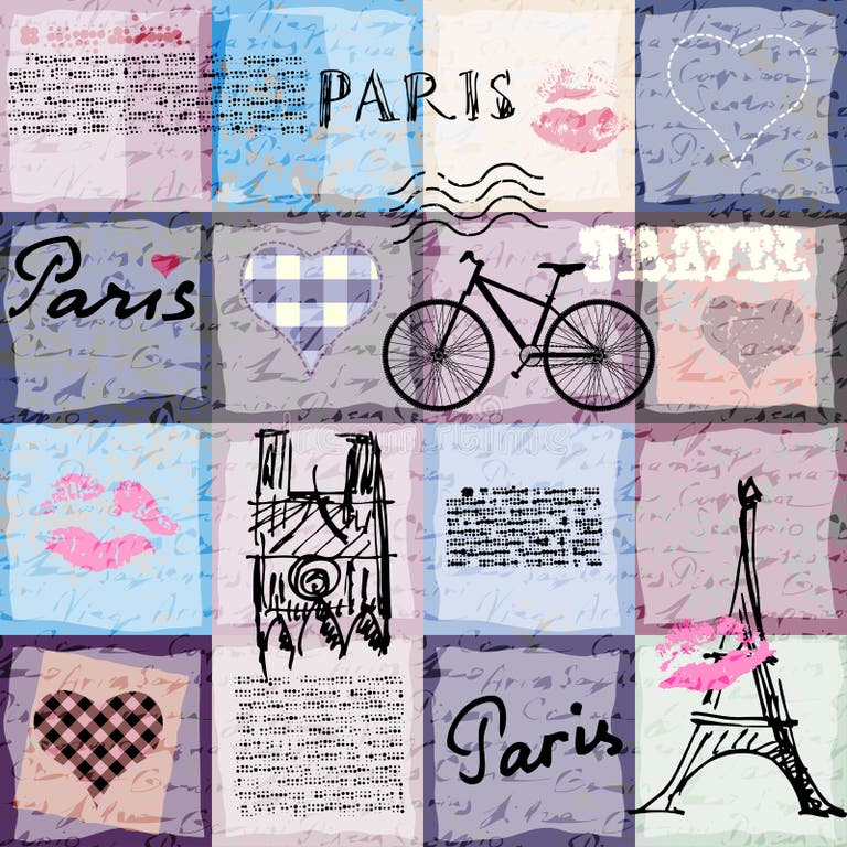 Collage Paris Stock Illustrations – 2,437 Collage Paris Stock ...