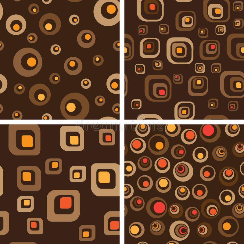 Retro Seamless Background stock vector. Illustration of colorful - 9602149