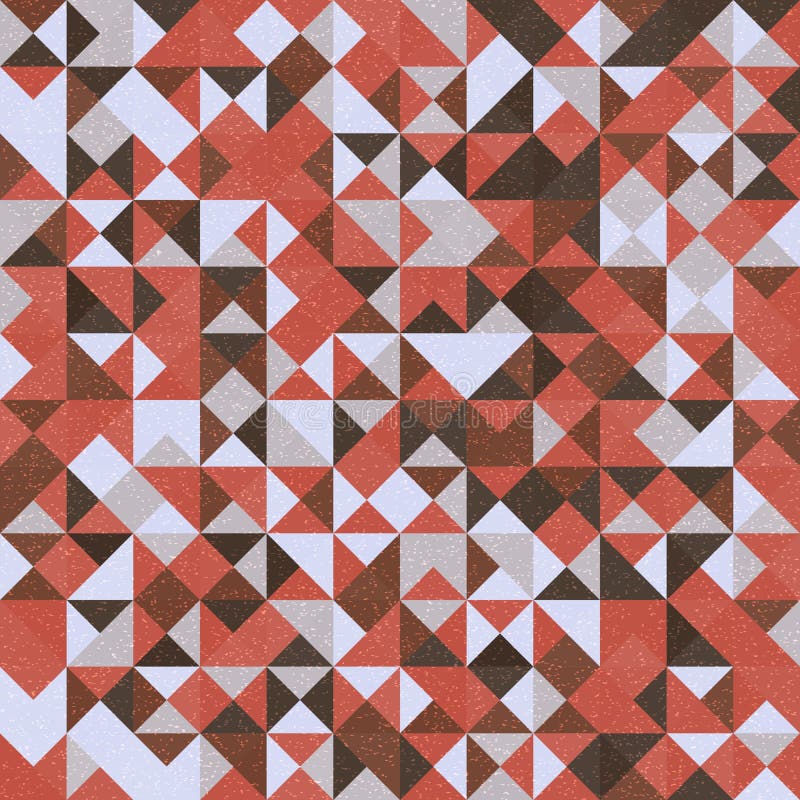 Retro Seamless Geometric Pattern Stock Vector - Illustration of ...