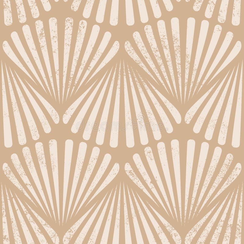 Retro Seamless Marine Pattern with Beige Shells. Vintage Geometric ...