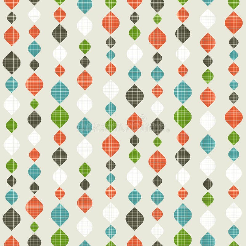 Retro Seamless Pattern with Circles. Stock Vector - Illustration of ...