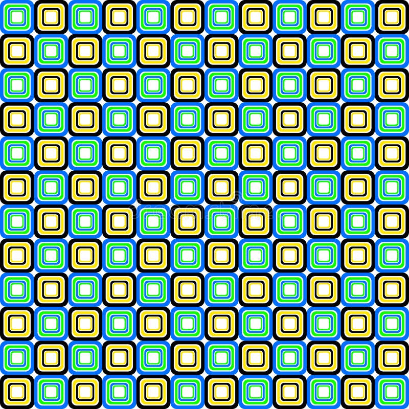 Retro Seamless Pattern with Squares. Stock Vector - Illustration of ...