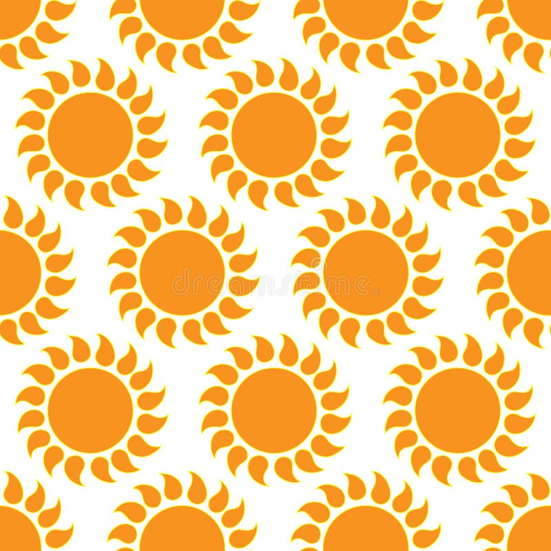 Retro Seamless Pattern with Suns. Retro Seamless Patterns Set. Stock ...