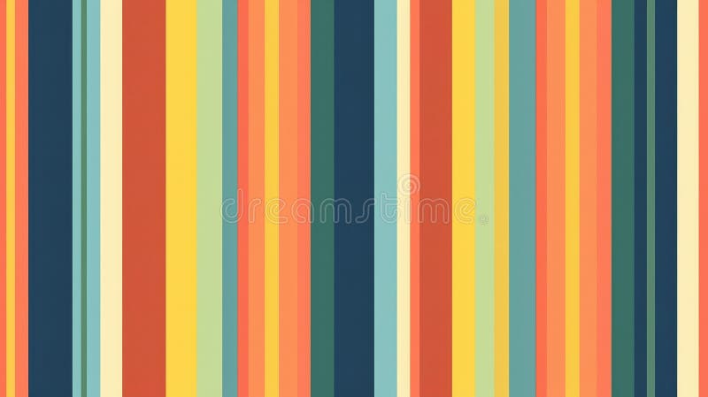 Retro Seamless Pattern with Vertical Stripes and Color Stripes Stock ...