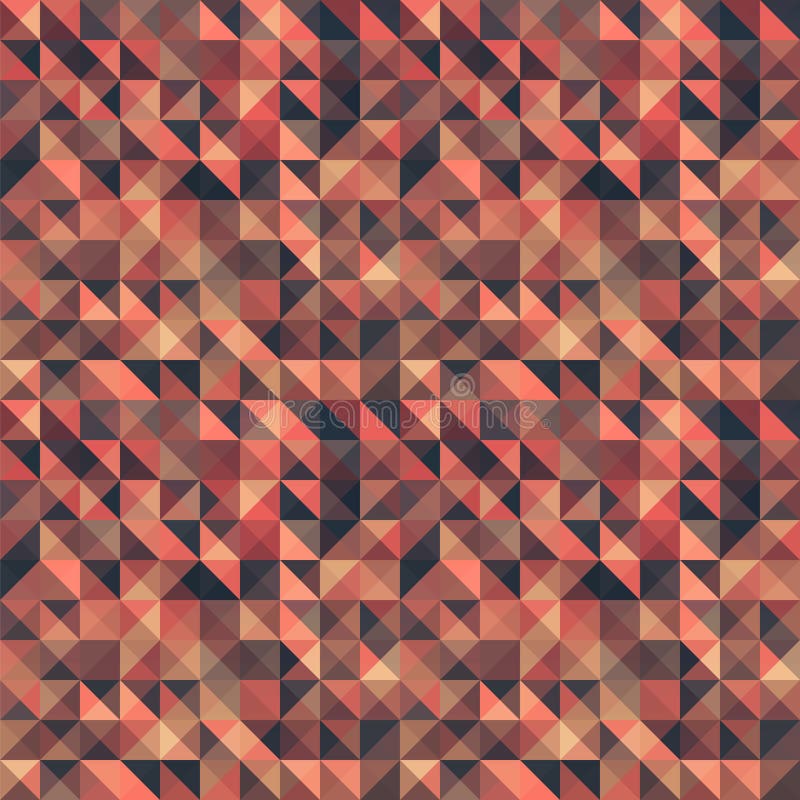 Retro Seamless Triangle Abstract Pattern. Stock Vector - Illustration ...