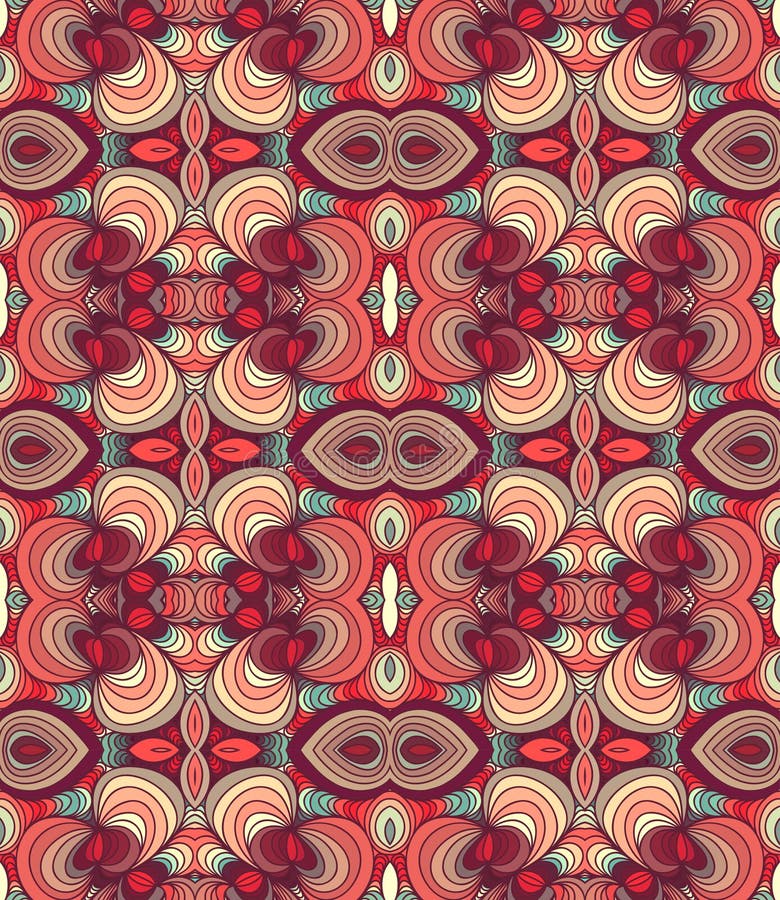 Retro Seamless Vector Wallpaper Stock Vector - Illustration of modern ...