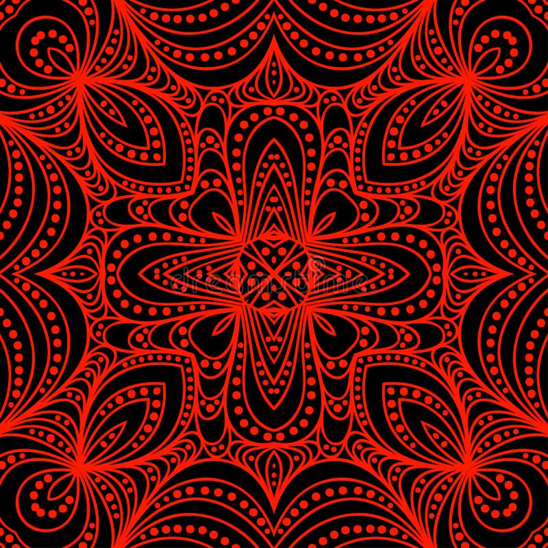 Retro Seamless Vector Wallpaper Stock Vector - Illustration of fashion ...