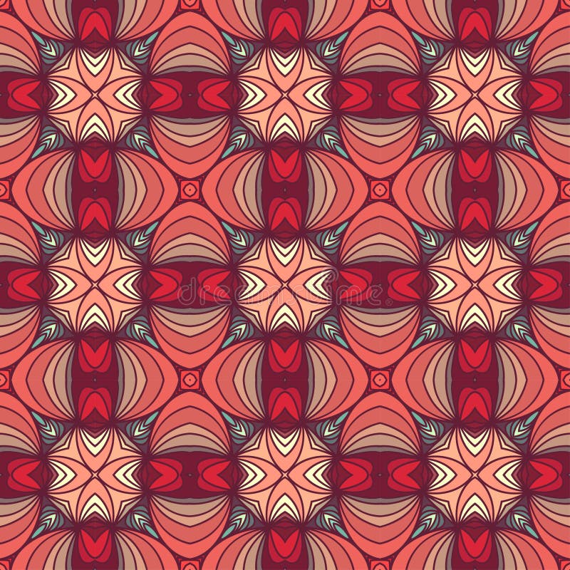 Retro Seamless Vector Wallpaper Stock Vector - Illustration of graphic ...