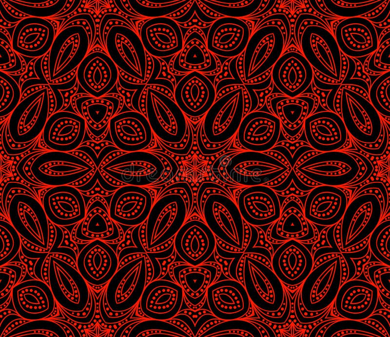 Retro Seamless Vector Wallpaper Stock Vector - Illustration of graphic ...