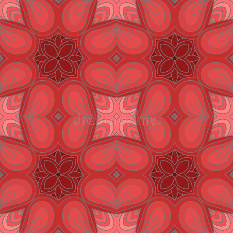 Retro Seamless Vector Wallpaper Stock Vector - Illustration of ornament ...