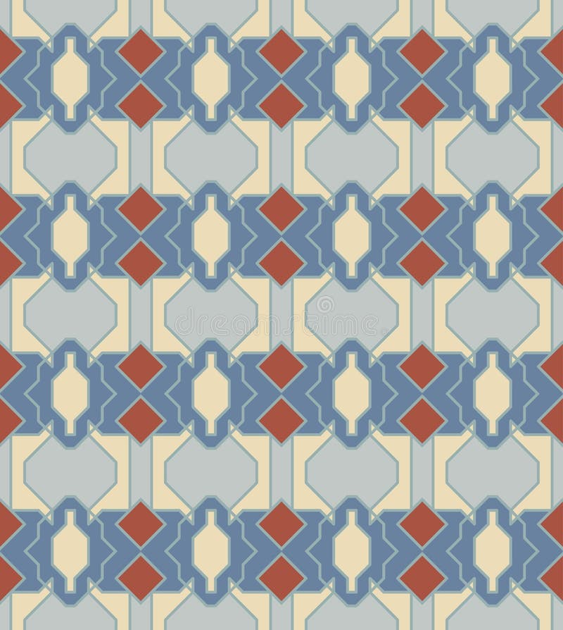 Retro Seamless Vector Wallpaper Stock Vector - Illustration of ...