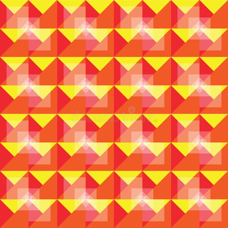 Seamless Warm Triangle Pattern Design Stock Vector - Illustration of ...