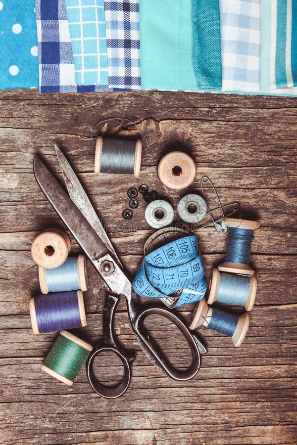 Sewing items stock image. Image of items, meter, craft - 25661185
