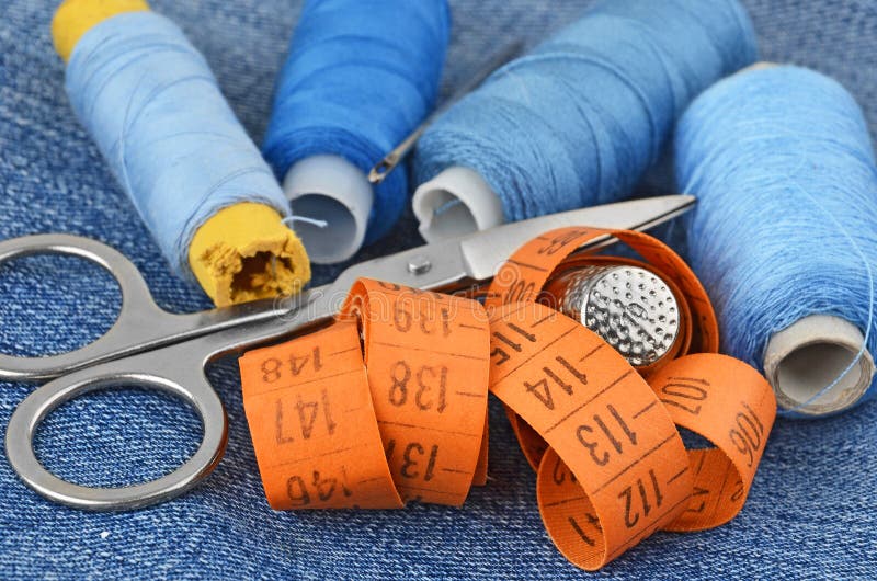 Retro sewing kit stock photo. Image of needlework, coil - 66171800