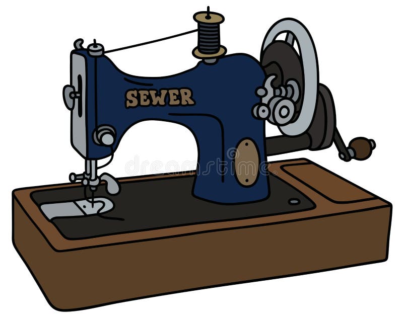 Industrial Sewing Machine Drawing