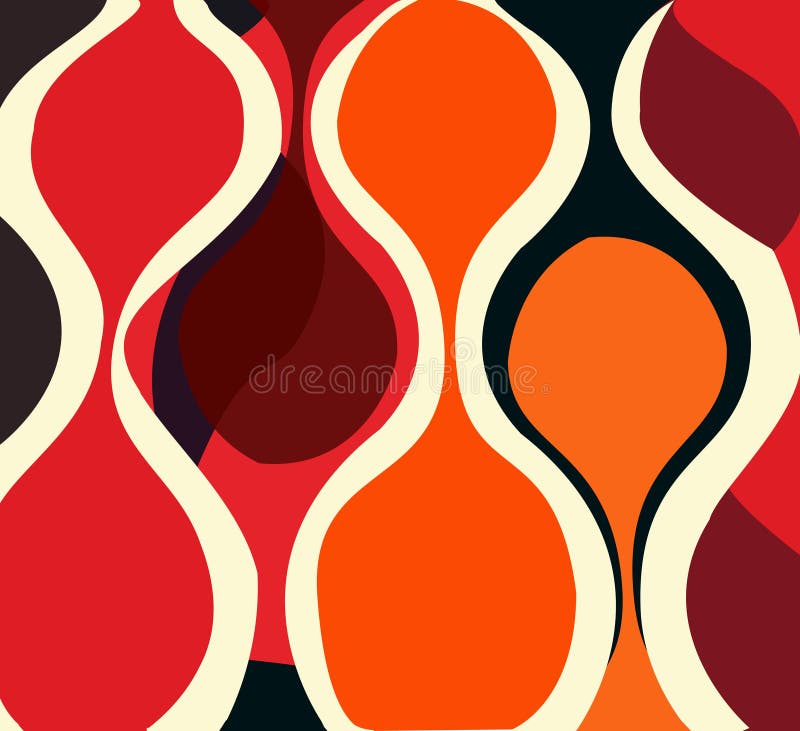 Retro shapes stock illustration. Illustration of wallpaper - 4442361