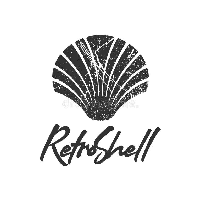 Retro Shell Logo Icon Design Template Vector Stock Vector ...
