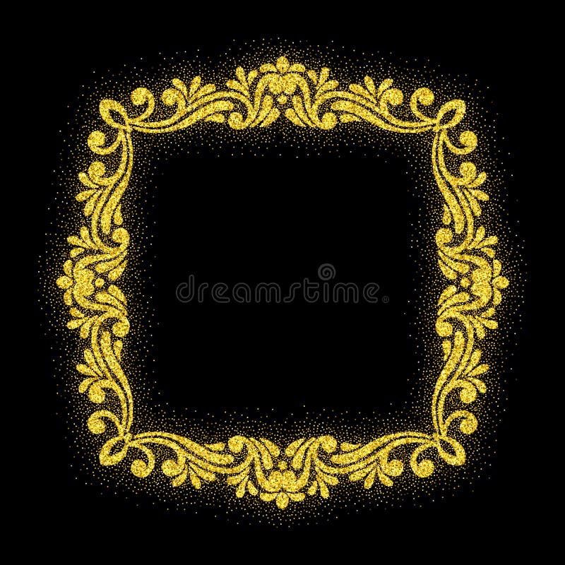Retro Shiny Frame or Border. Vector Illustration. Stock Vector ...
