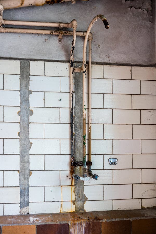 Retro shower room stock photo. Image of lifestyle, renovation - 193964706