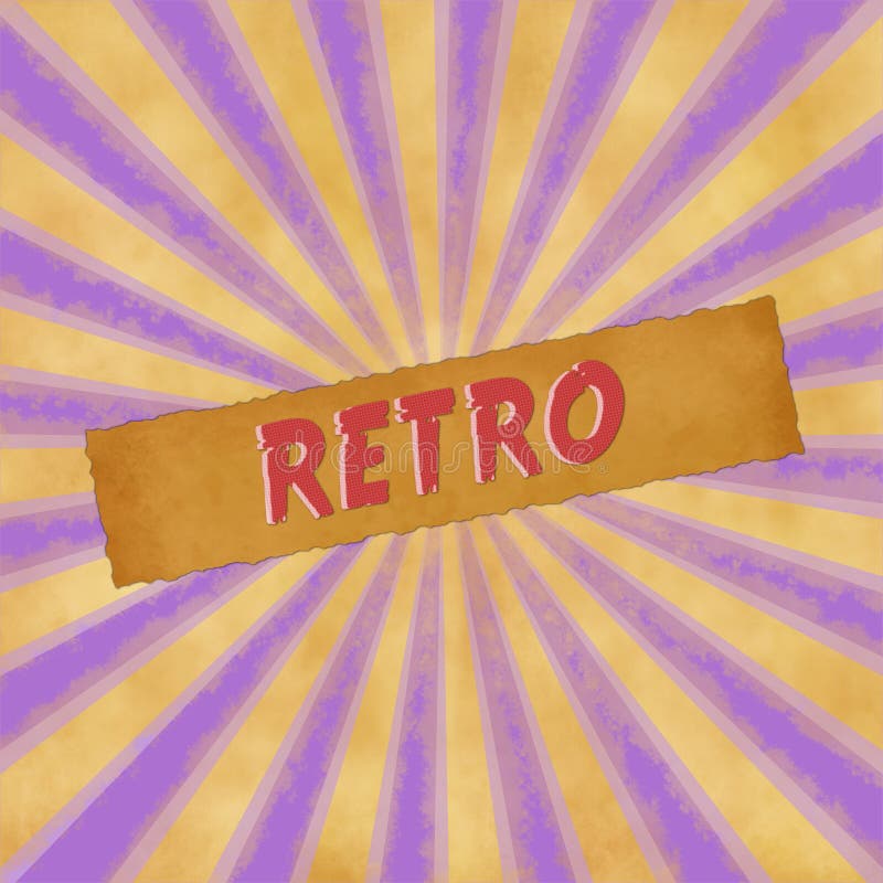 Retro Sign on Purple Vintage Background Stock Illustration ...