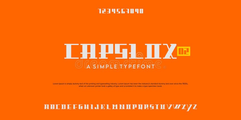 Simple Classic Design Font Vector Illustration of Alphabet Letters ...