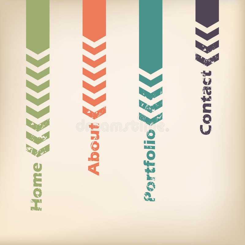 Simplistic Website Template Design with Ripped Paper Stock Vector ...