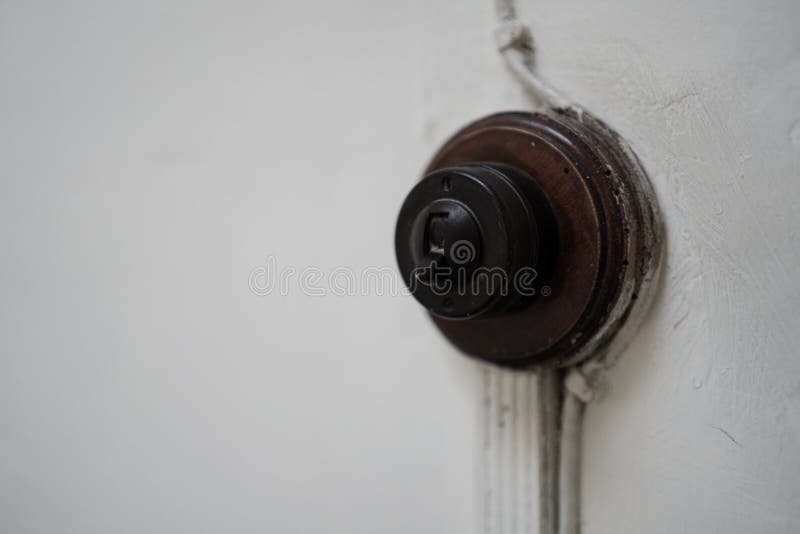 Retro Single Control Switch, Old-fashioned Flat Toggle Switch Mounted ...