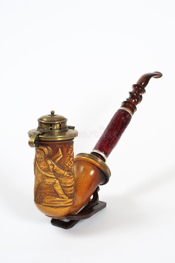 Retro Smoking Pipe stock photo. Image of addiction, drugs - 12522690