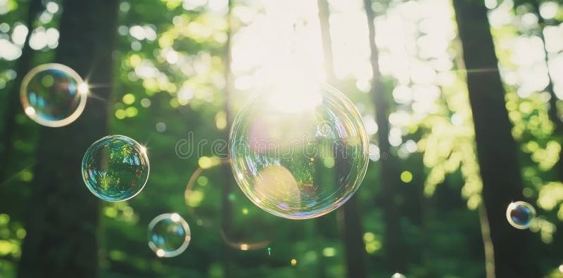 Retro Soap Bubbles Background: Vintage Watercolor Bubble Design Stock ...