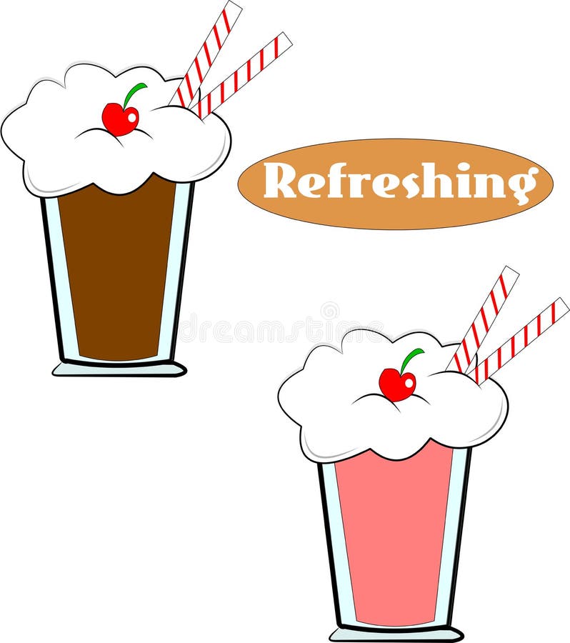 Ice cream floats stock vector. Illustration of cold, cream - 25867972