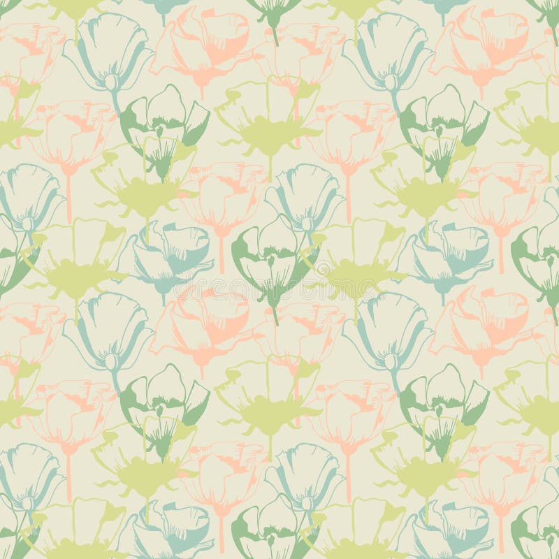 Soft Floral Design Backgrounds Stock Illustration - Illustration of ...