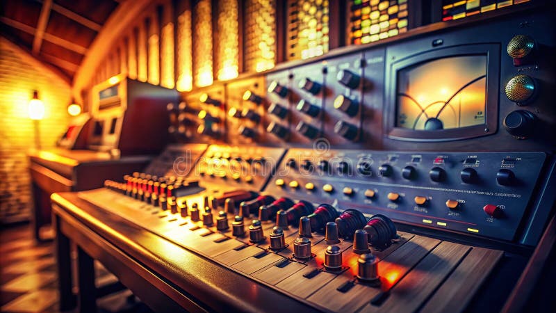 Retro Sound Level Meter and Equalizer a Vintage Audio Engineering ...