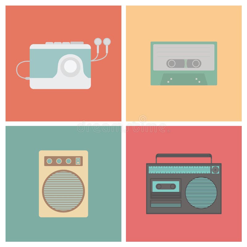 Retro sound stock illustration. Illustration of sign - 44171675