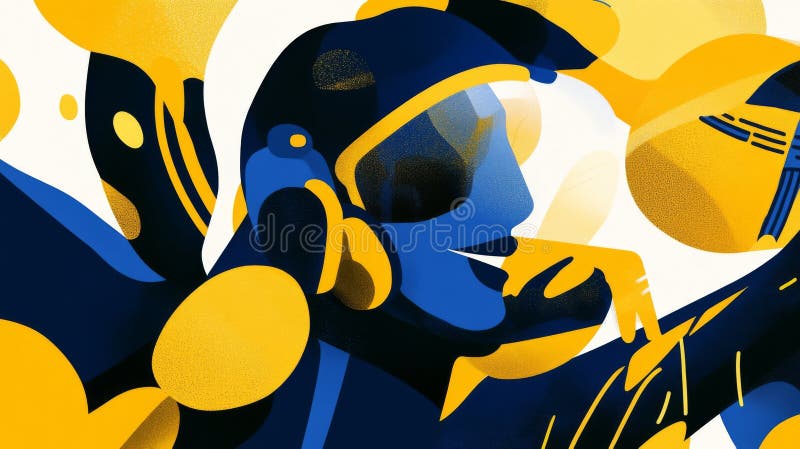 A Retro Space Exploration Poster Depicts an Astronaut Floating among ...