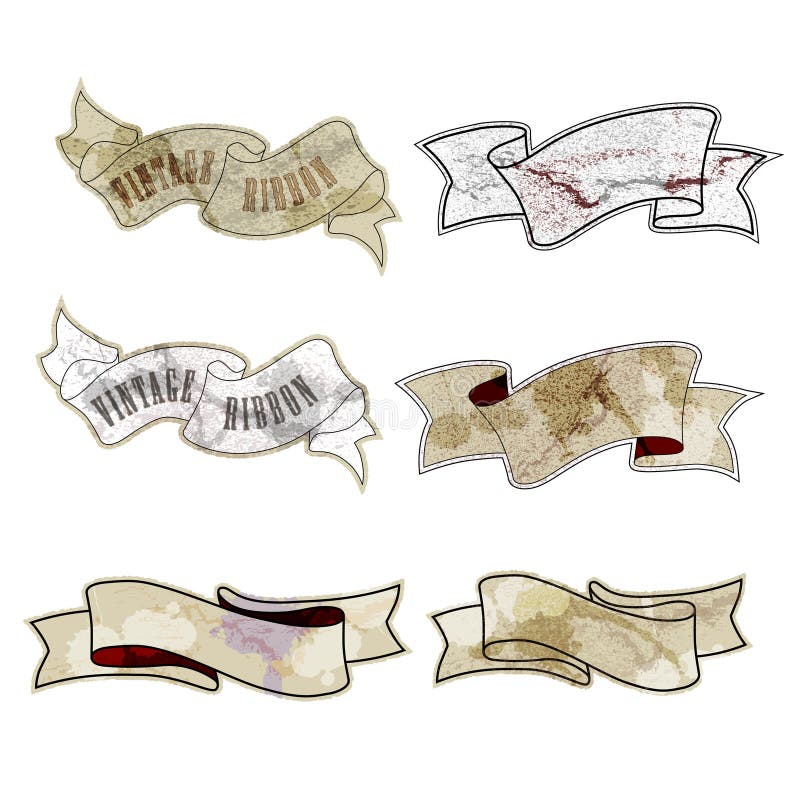 Retro spray ribbon stock vector. Illustration of isolated - 42850190