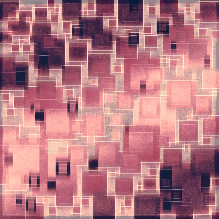 Retro Square Pattern Design Stock Illustration - Illustration of ...